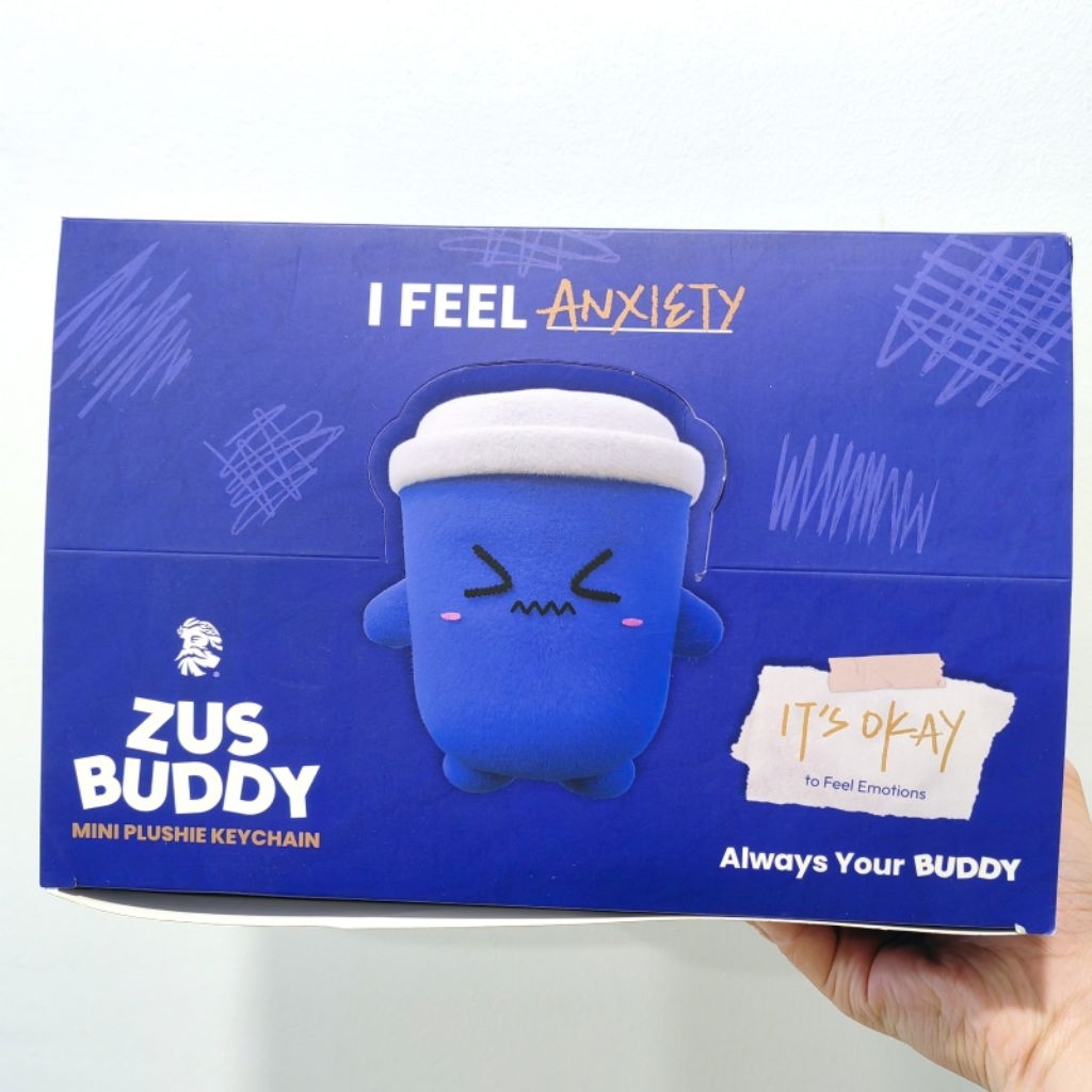 ANXIETY ZUS Buddy Mini Plushie Keychain Complete set It's Okay to Feel ...