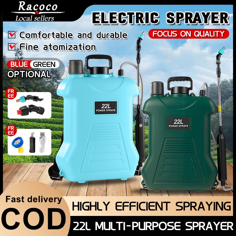 22L Knapsack Electric Sprayer Agriculture Rechargeable Sprayer Portable ...