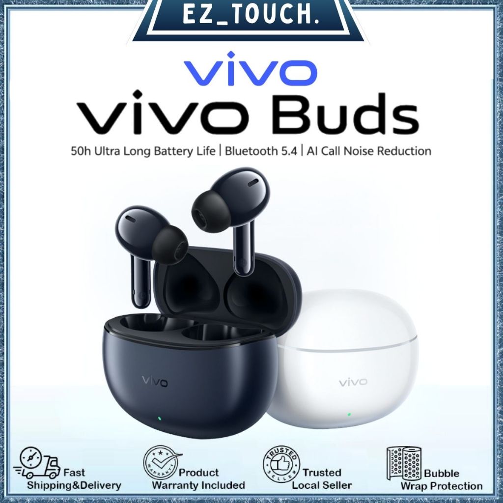 Vivo Buds | 50h Long Battery Life | Bluetooth 5.4 | AI Call Noise ...