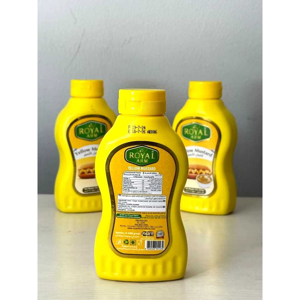 Sos Mustard | Royal Arm | Yellow Mustard Sauce - 227g | Shopee Malaysia