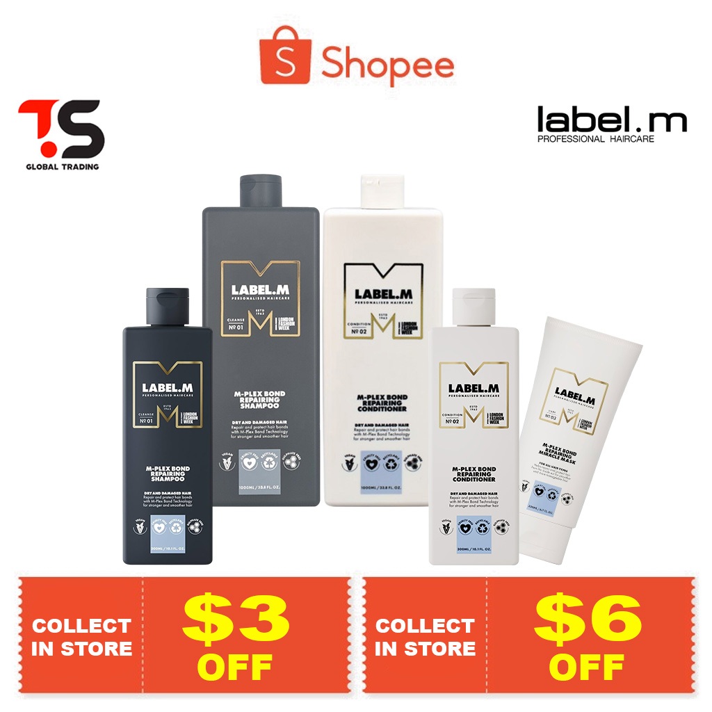 LABEL.M M-PLEX BOND REPAIRING - Shampoo / Conditioner / Hair Mask ...