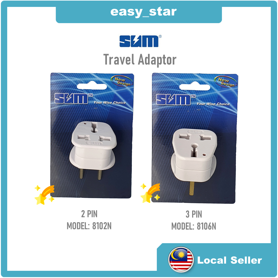 SUM Plug Traveler Adaptor Hight Quality (8102N/8106N) | Shopee Malaysia