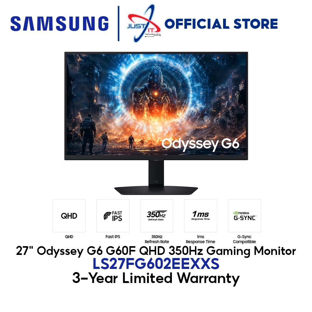 SAMSUNG LS27FG602EEXXS 27" ODYSSEY G6 G60F GAMING MONITOR ( 27" FAST ...