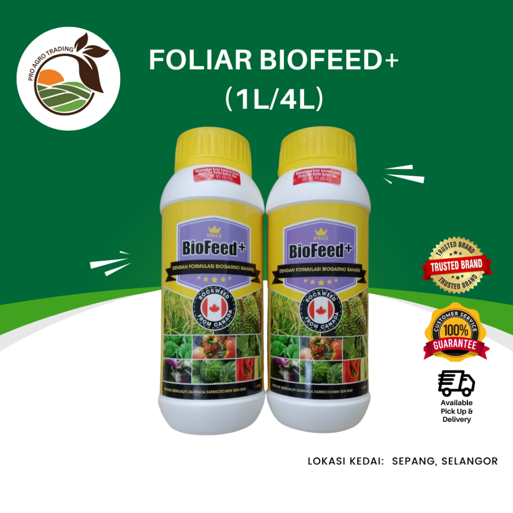 Farmcochem BIOFEED+ (1L/4L) - Foliar Asid Amino, Subur Pokok, Daya ...