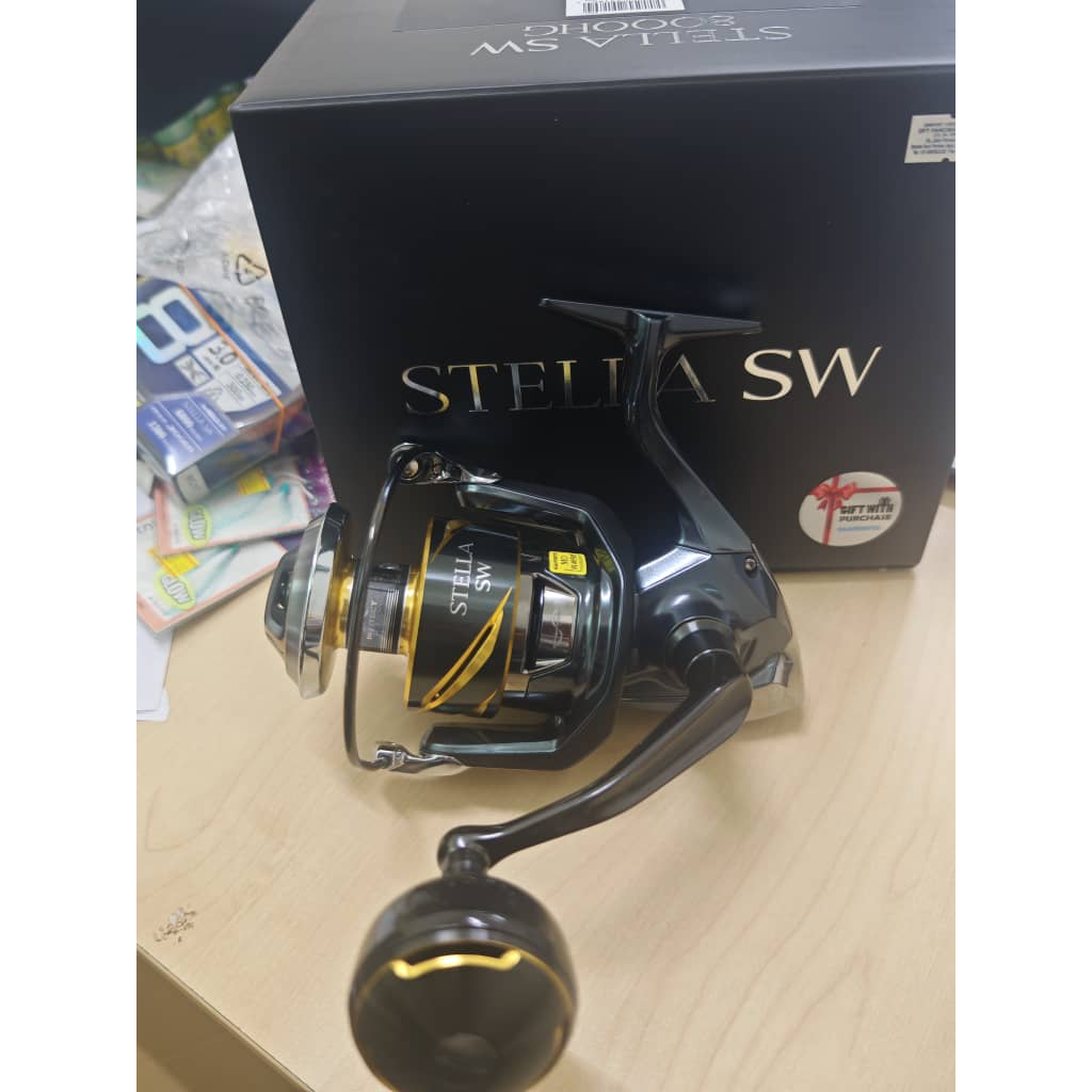 2025 SHIMANO Fishing reel STELLA SW Spinning Reel WITH OCEA 8 LINE 300M ...