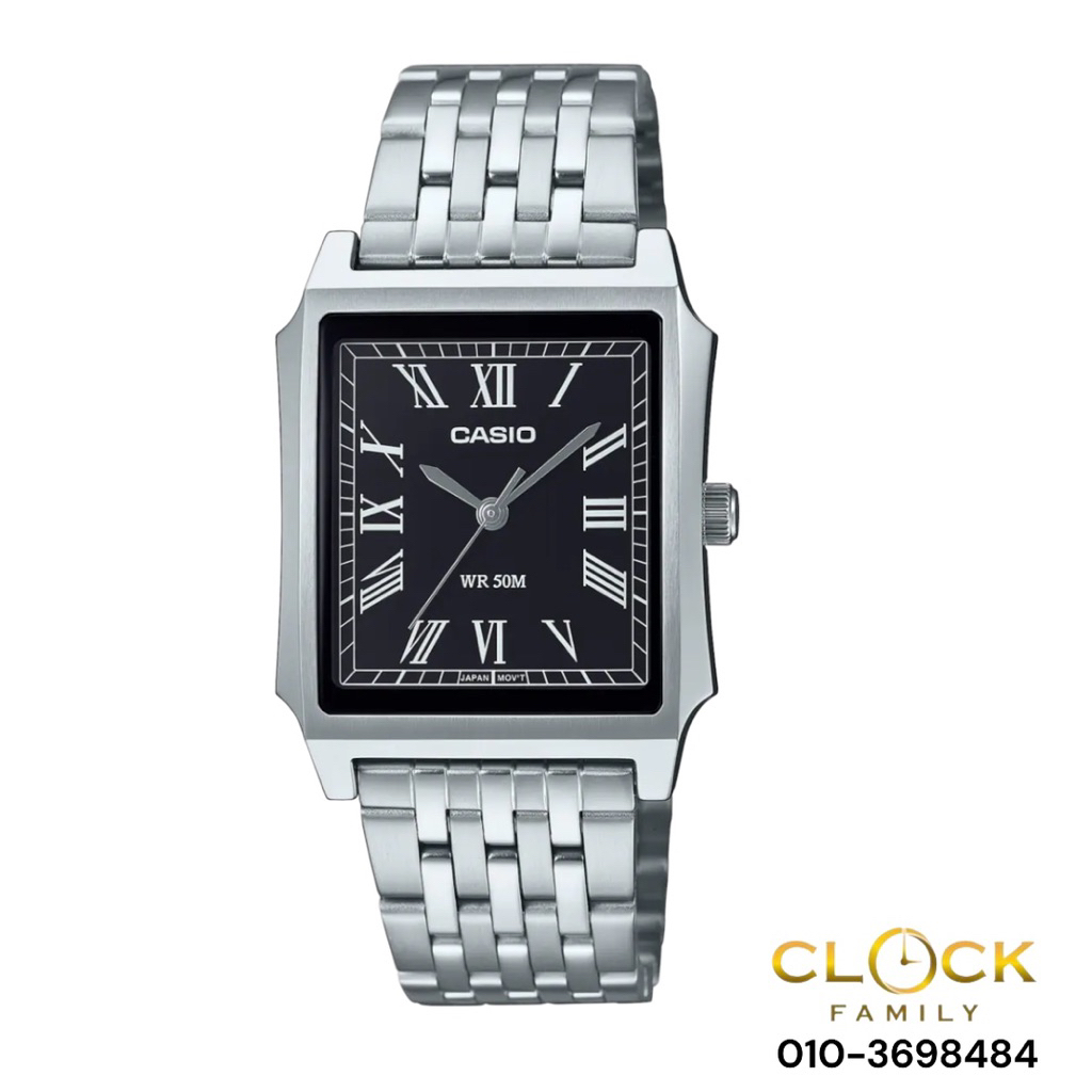 Casio Analog Classic Design Silver Stainless Steel Band Men Watch MTP ...