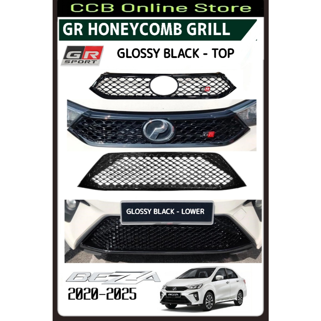 PERODUA BEZZA 2020-2025 GR Plug n Play Car Bumper Mosquito Sport Grille ...