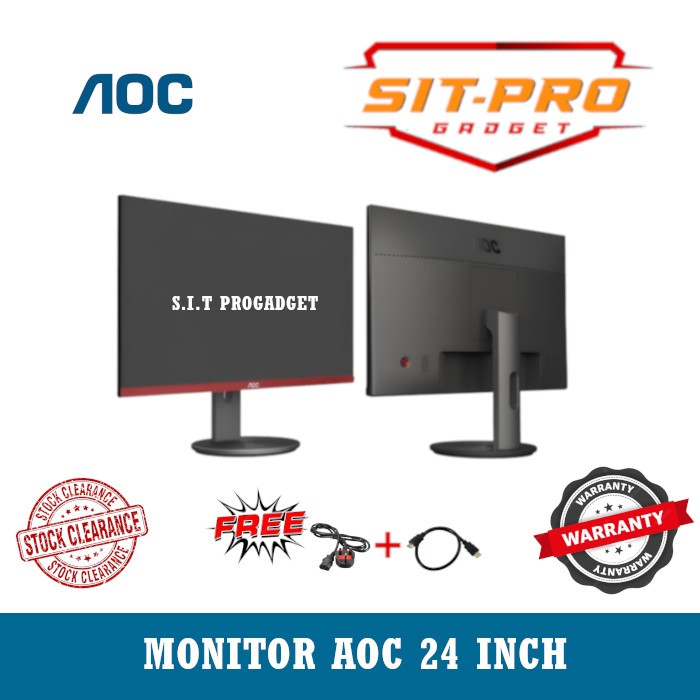 MONITOR AOC 24 INCH G2490VX FREE POWER CORD AND HDMI CABLE | Shopee ...