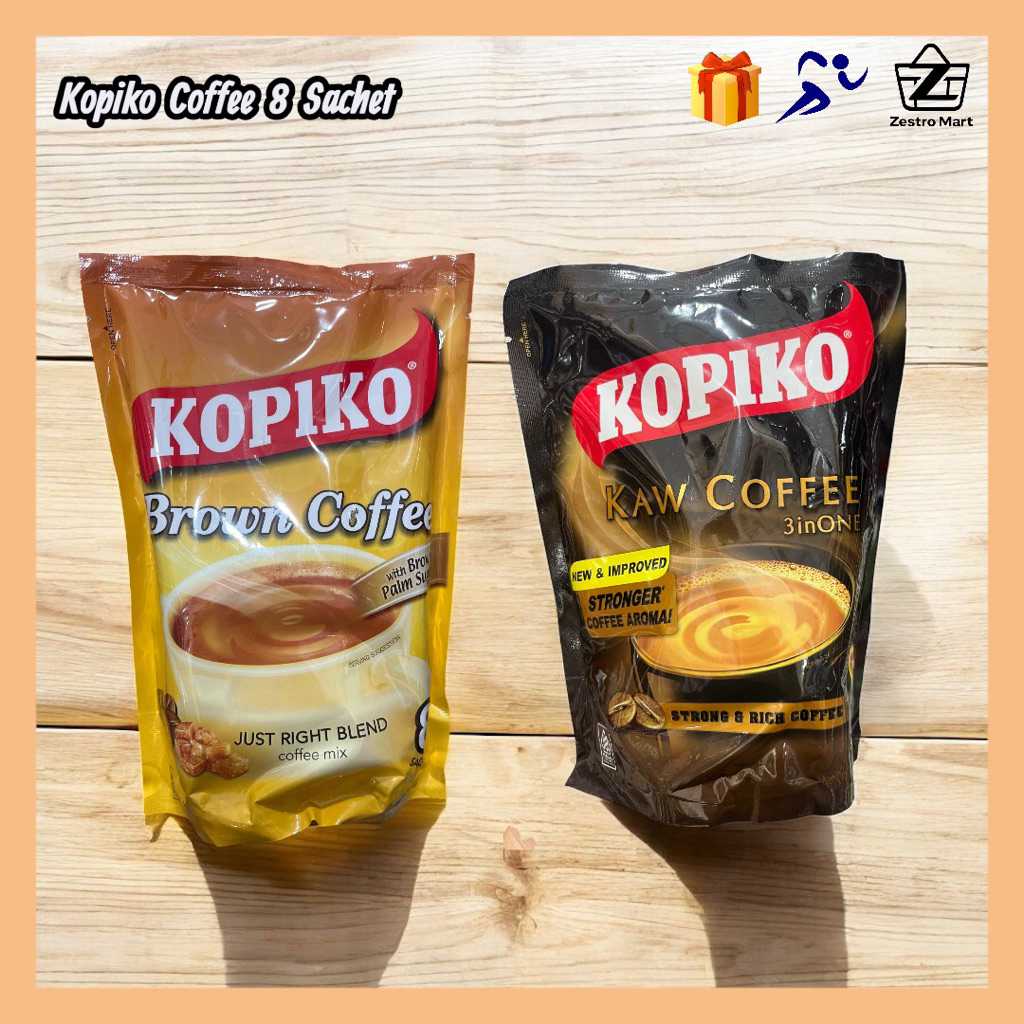 Kopiko Coffee 8 Sachet | Kopi Instant Kopiko 3in1 | Brown Coffee & Kaw ...