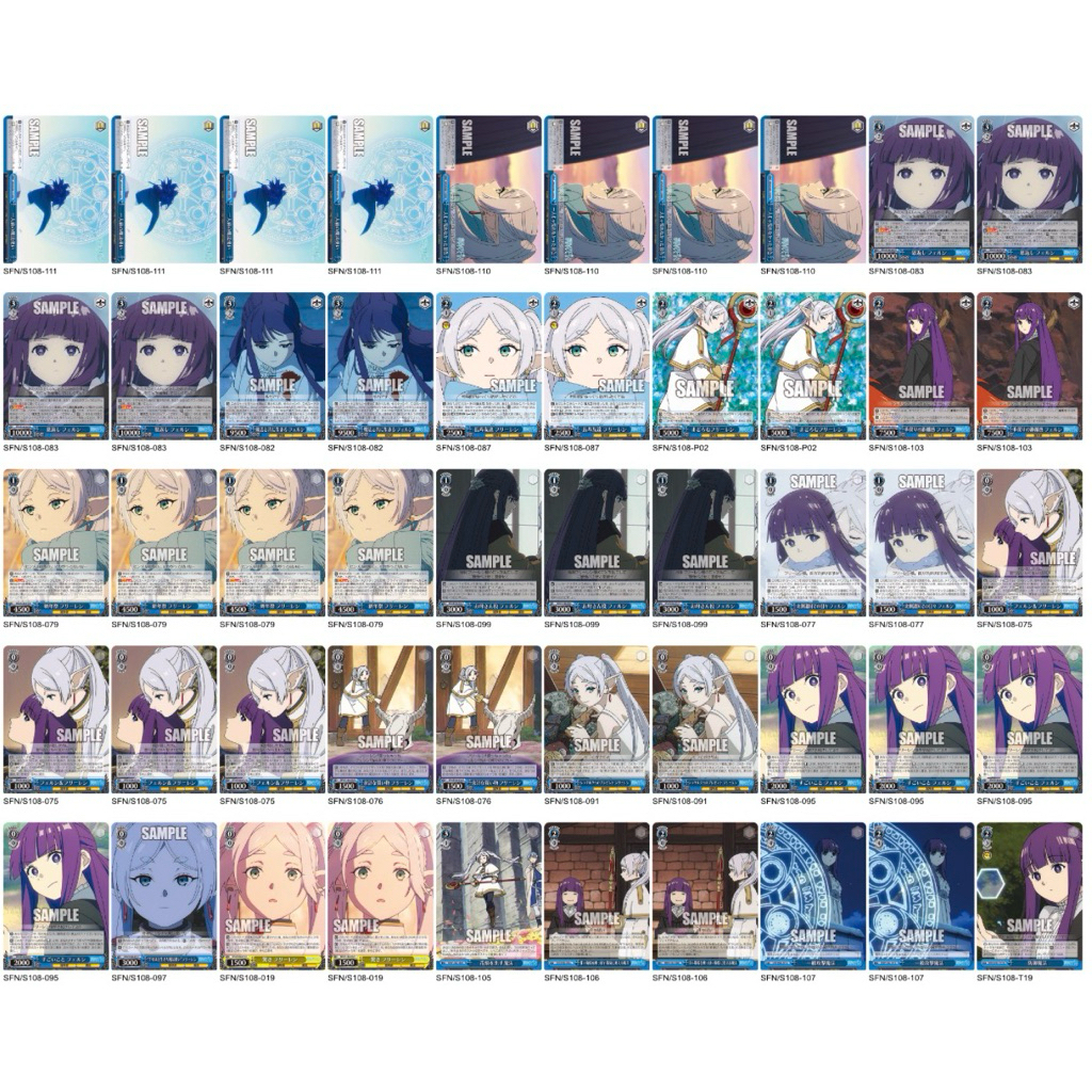 Weiss Schwarz | Weiss Schwarz | Frieren | TCG Full Deck | Ready to play ...