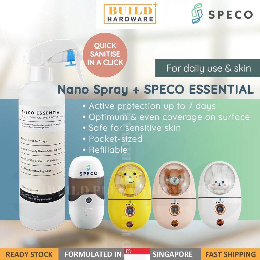 SPECO Essential Disinfectant 500ml Refill + Nano Spray Device USB ...