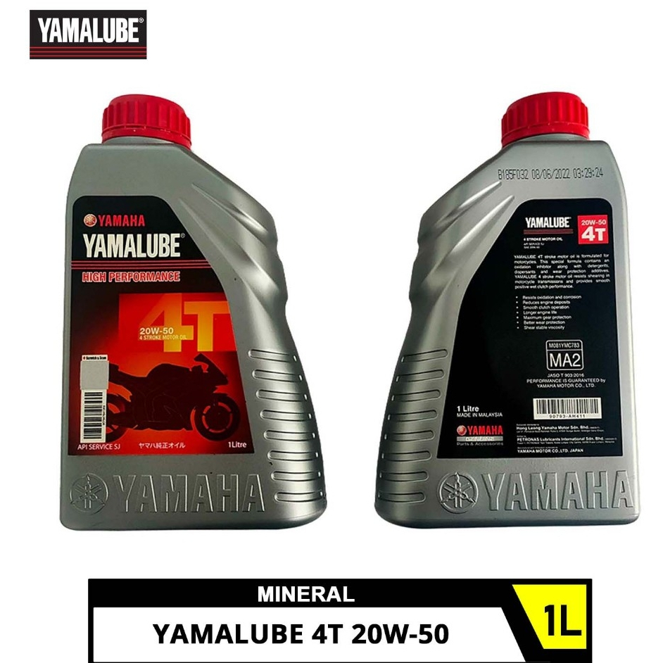 YAMALUBE 4T 20W - 50 1 LITER | Shopee Malaysia