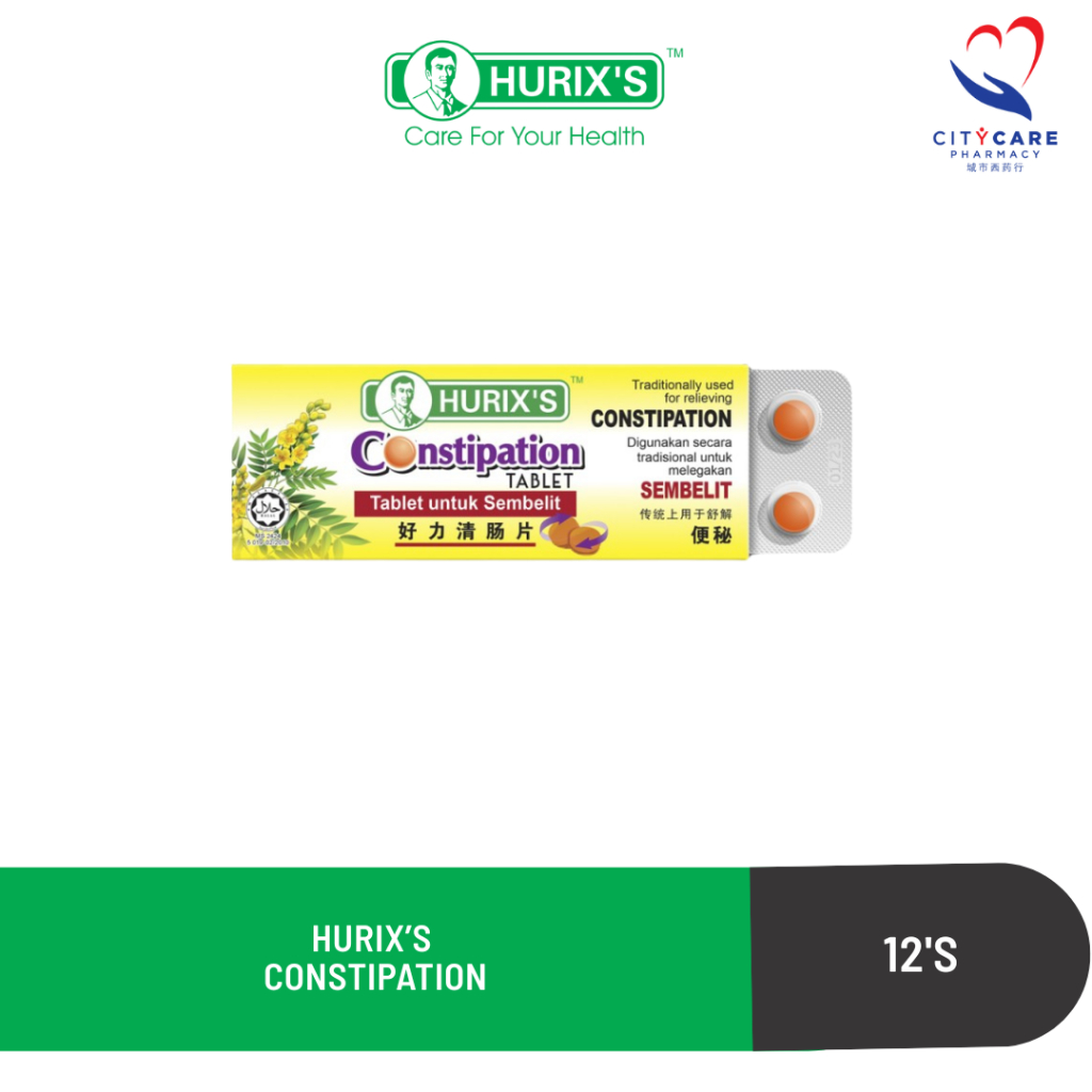Hurix's Constipation 12's Tablet | Shopee Malaysia