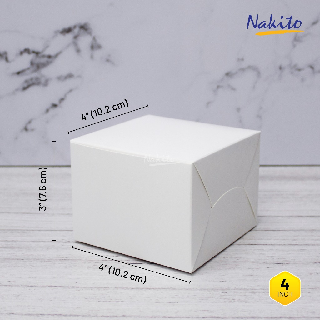 [20PCS]4X4X3 INCH Cake Box / Kotak Kuih Talam / Kotak Kuih Lapis ...