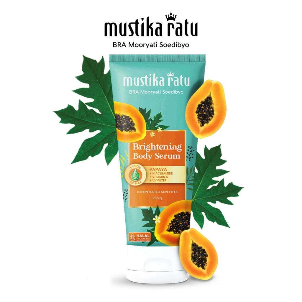 Mustika Ratu Papaya Brightening Body Serum 200ml | Serum Badan Pencerah ...