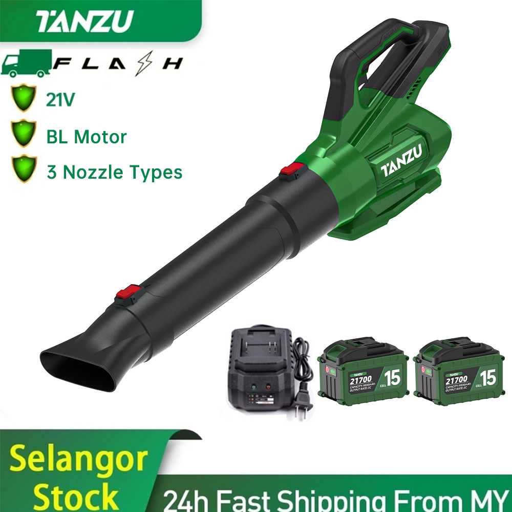 TANZU TZ-LB-217 21V Cordless Leaf Blower 9.0Ah High Power Heavy Duty ...