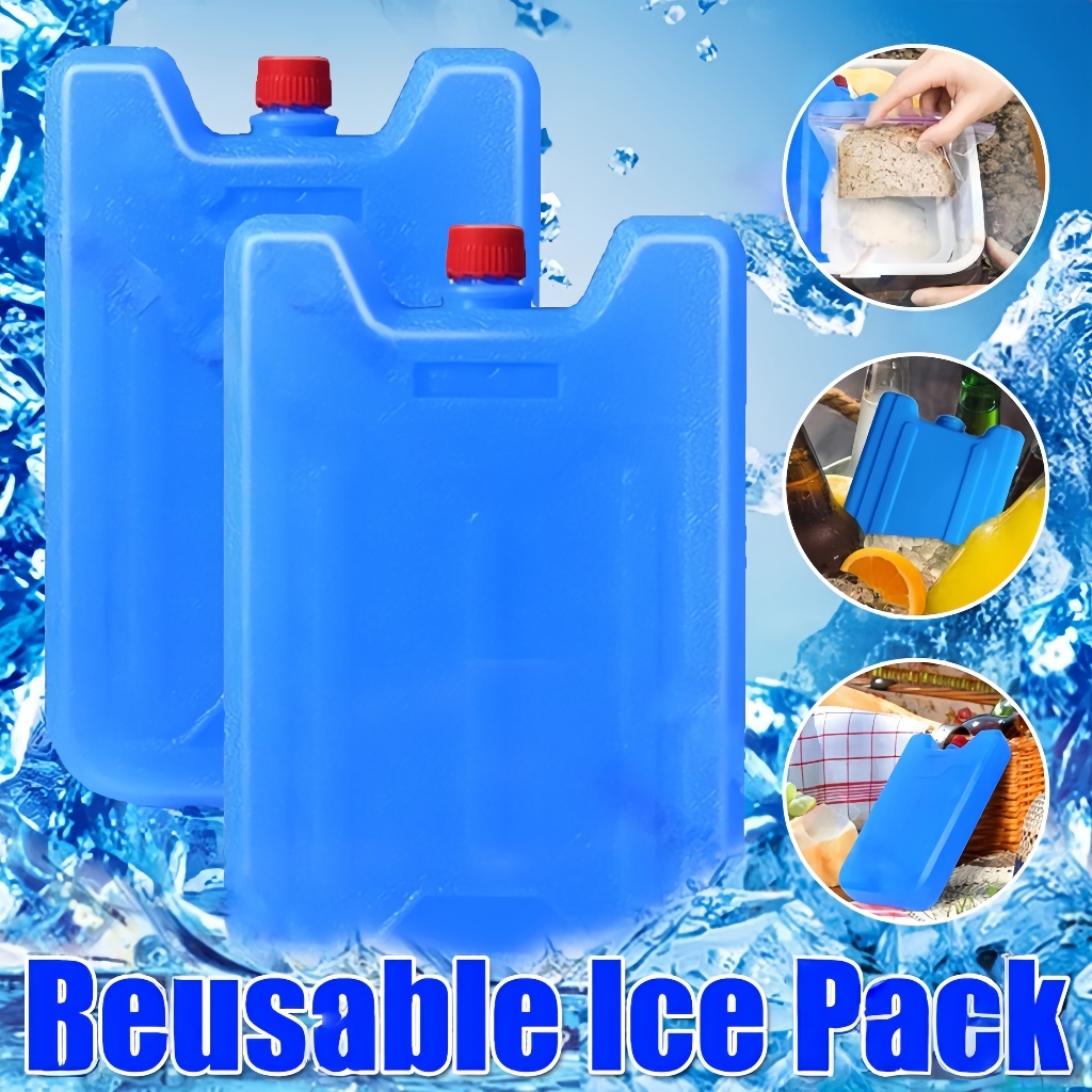 【Ready Stock】400mL Reusable Ice Packs(Blue) for Cooler【Long-Lasting ...