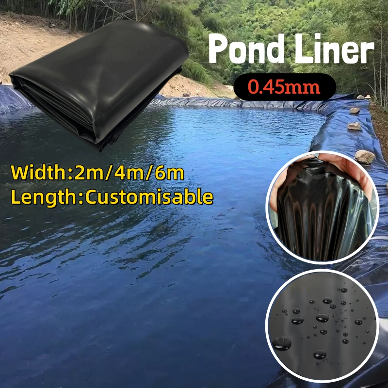 2/4/6/8m Thickening Fish Pond Plastic Hdpe Pond Liner Geomembrane ...