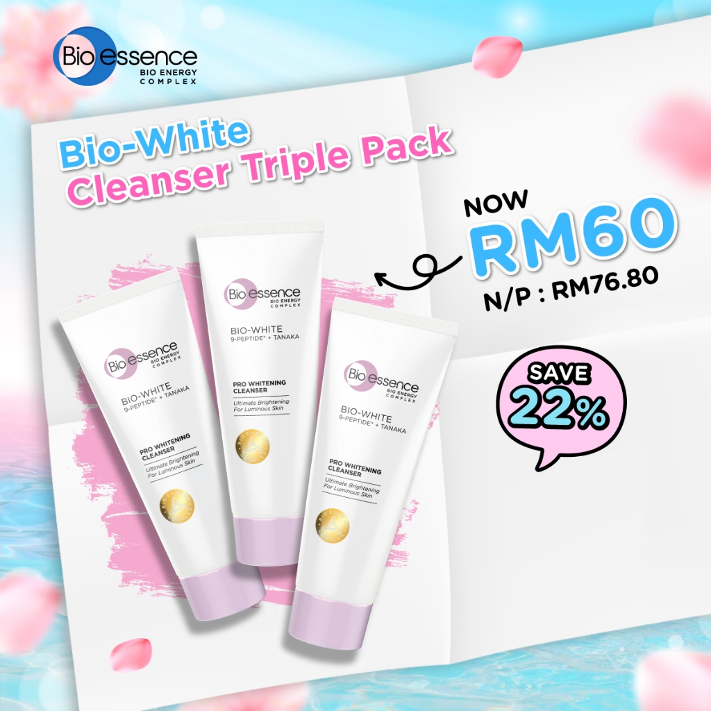 Bio-essence Bio-White Cleanser Triple Pack | Shopee Malaysia