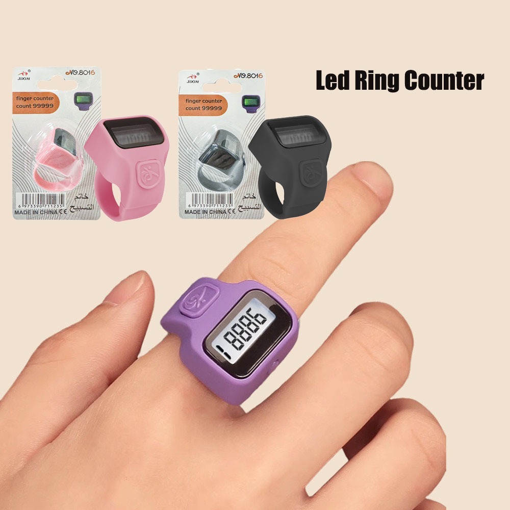 Bubu Mini Tasbih Digital LED Mini Ring Digital Tasbih Handheld ...