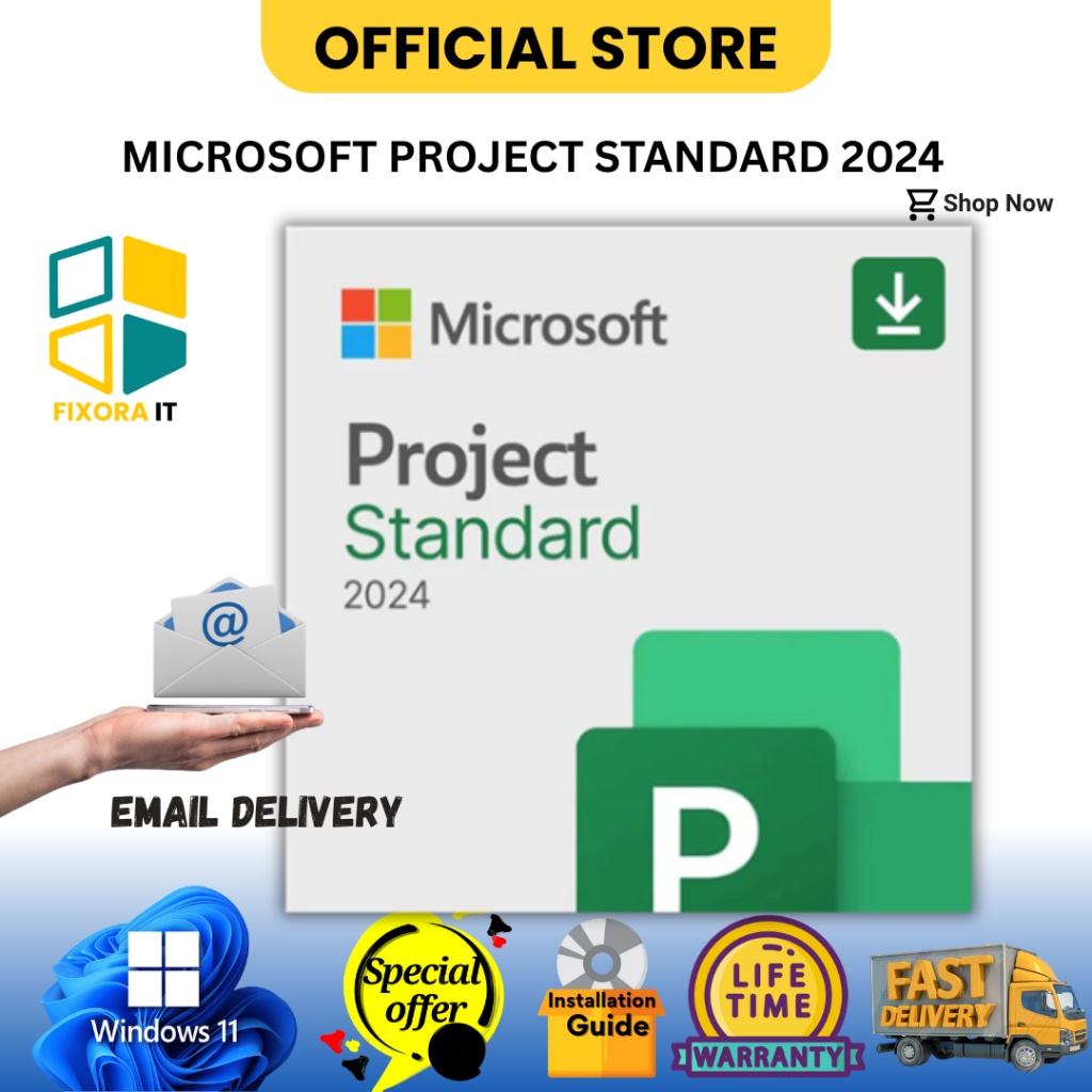 Microsoft Project Standard 2024 ESD, EP2-07057, ALL LNG | Shopee Malaysia