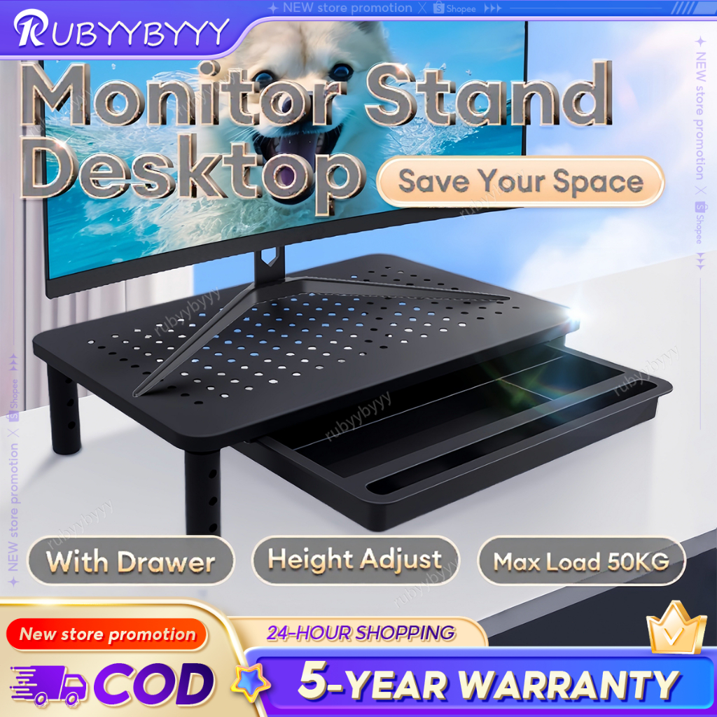 Laptop Stand Monitor Stand 20kg Weight Capacity Adjustable Height ...