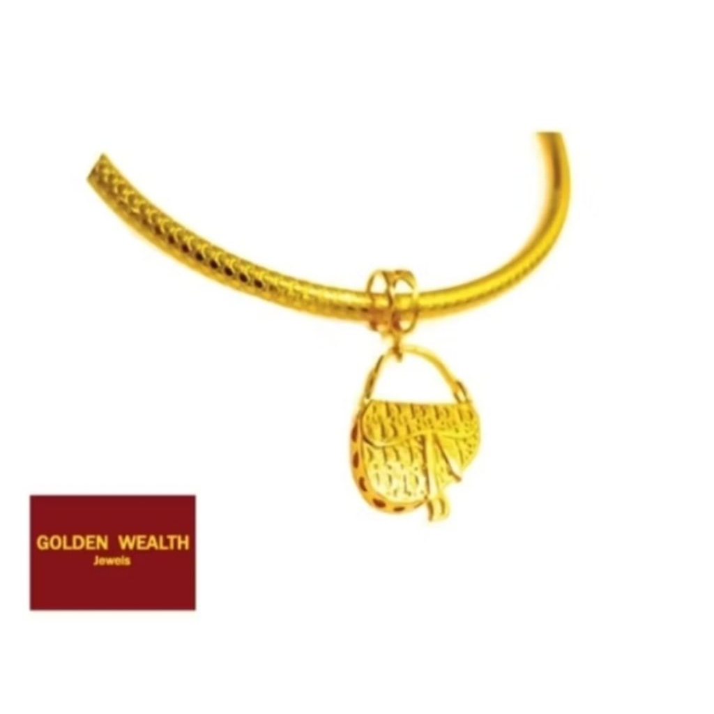 💯916 Gold Handbags Charm Loket Charms Handbags Emas 916 名牌包黄金吊坠 ...