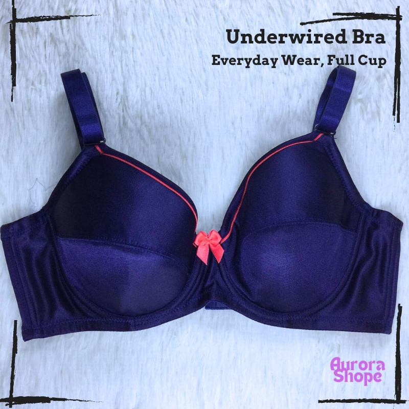 Aly Underwired Comfortable Bra Full Cup | Berdawai | 34B-40C | Navy ...