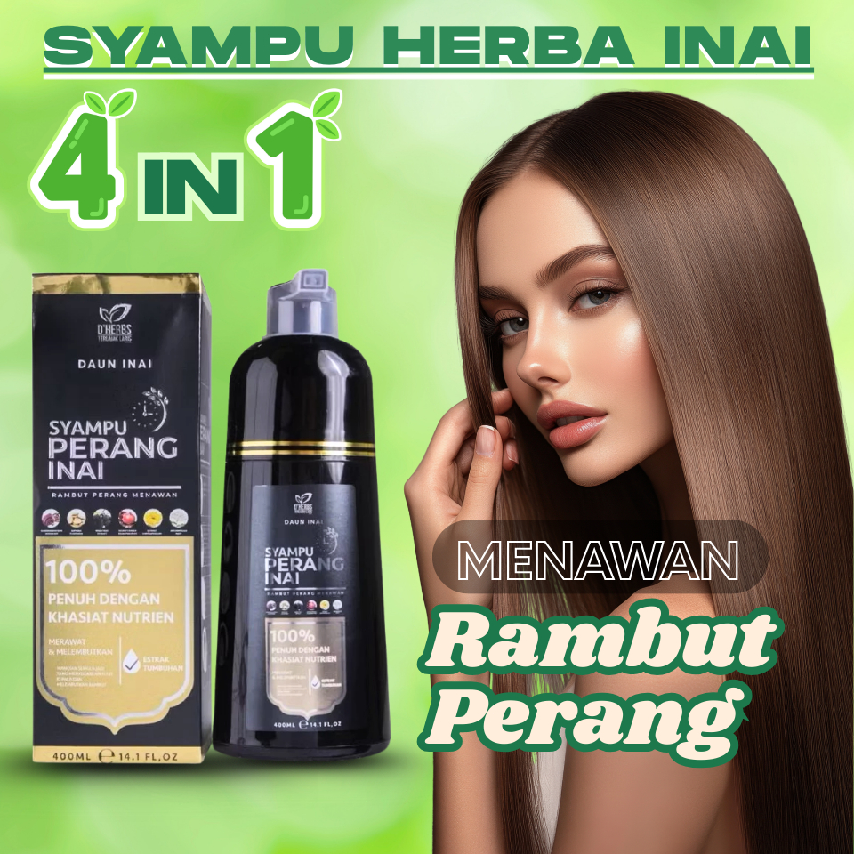 DHERBS INAI Dark Brown Hair Color Shampoo | Shopee Malaysia