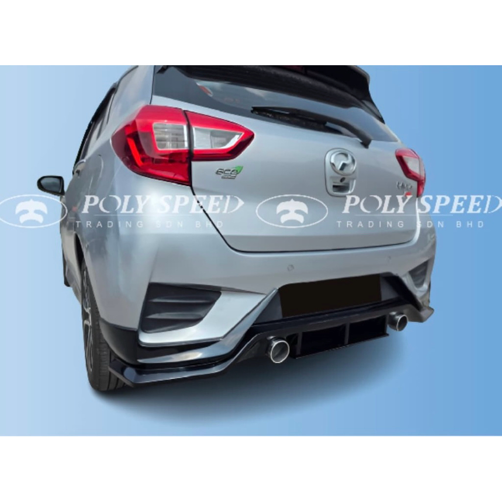 Perodua Myvi Mg3 2018-2020 Rear Bumper Diffuser Lip V2 | Shopee Malaysia