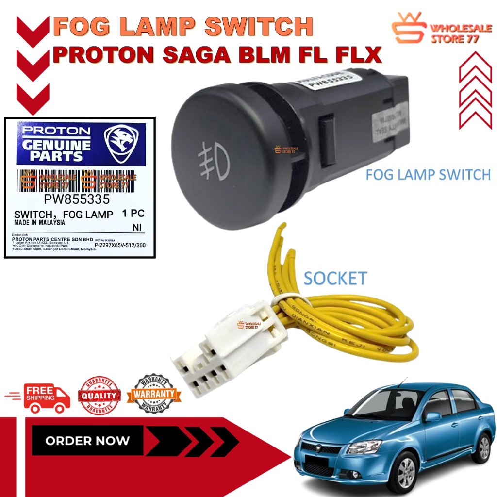 ORIGINAL | PROTON SAGA BLM FL FLX FOG LAMP SWITCH SUIS SPOTLIGHT SPOT ...