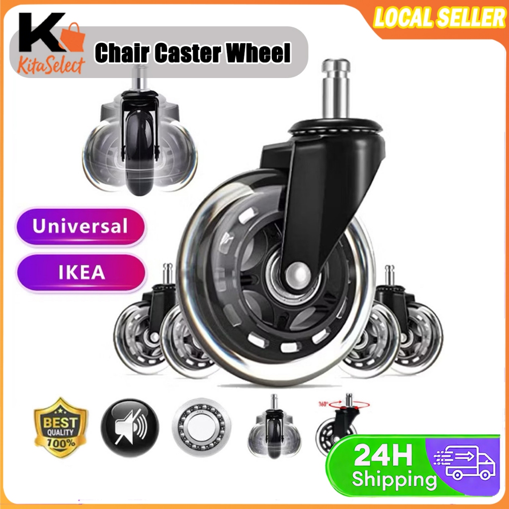 COD🔥Heavy Duty Office Chair Roller Super Chair Wheel Caster Wheel ...