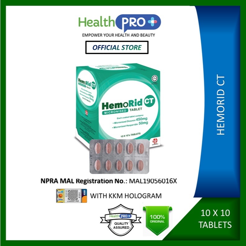 HemoRid CT Micronised Tablets - 100'S | Shopee Malaysia