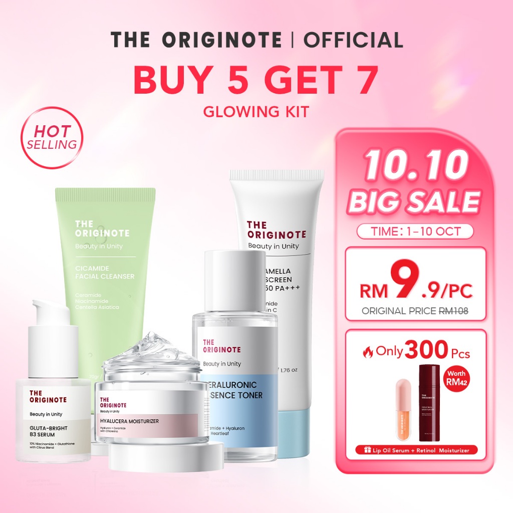 【Buy 5 Get 7】BUNDLE 5in1 The Originote Skincare Package Face Wash ...