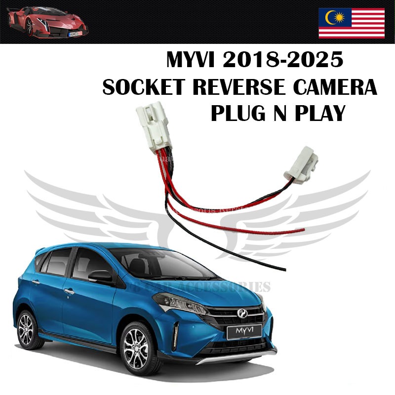 Perodua MYVI Gen 3 FL 2018-2025 Socket Reverse camera Plug and Play ...
