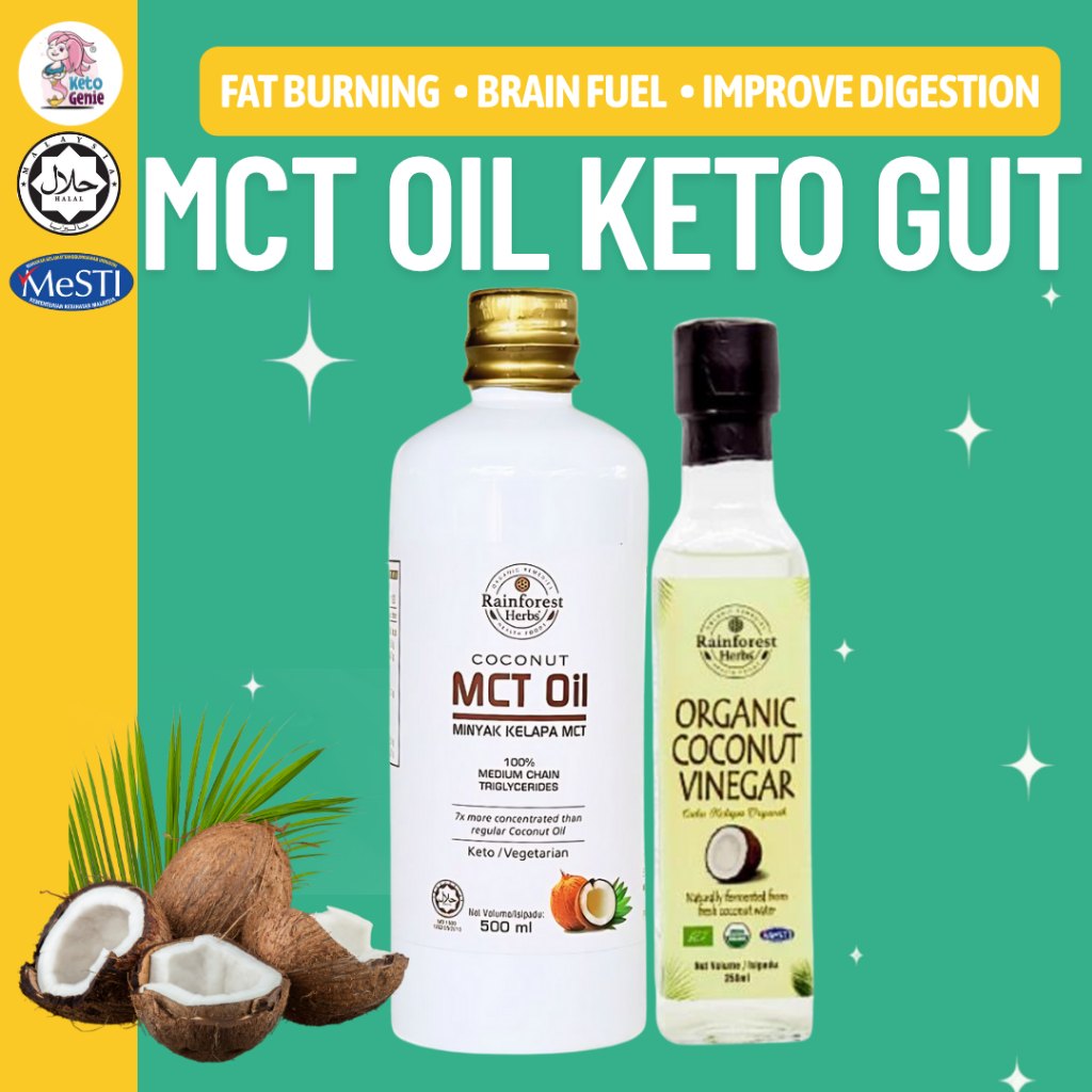 Rainforest Herbs Coconut C8 MCT Oil-Keto Bulletproof Beverage for ...