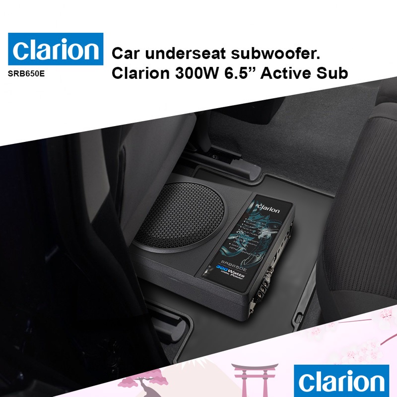 CLARION Car Audio Underseat 300W 6.5" Active Subwoofer 2025 ori oem ...