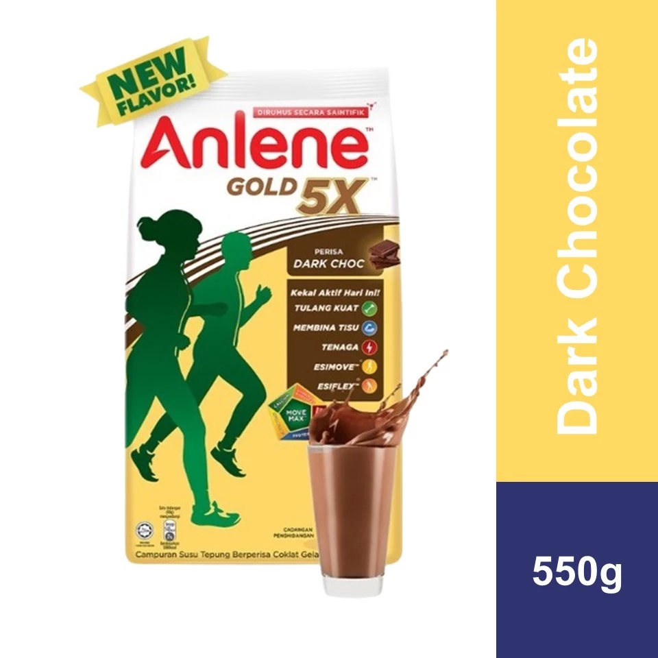 ANLENE Gold 5X High Calcium High Protein Dark Choc Milk Powder Susu ...