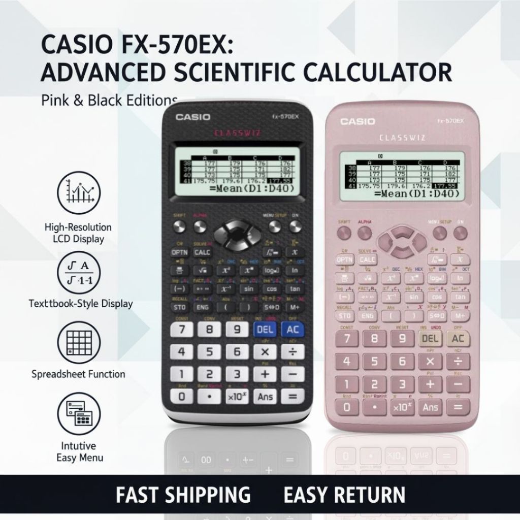 fx-570EX Casio Scientific Calculator CLASSWIZ Saintifik latest ...