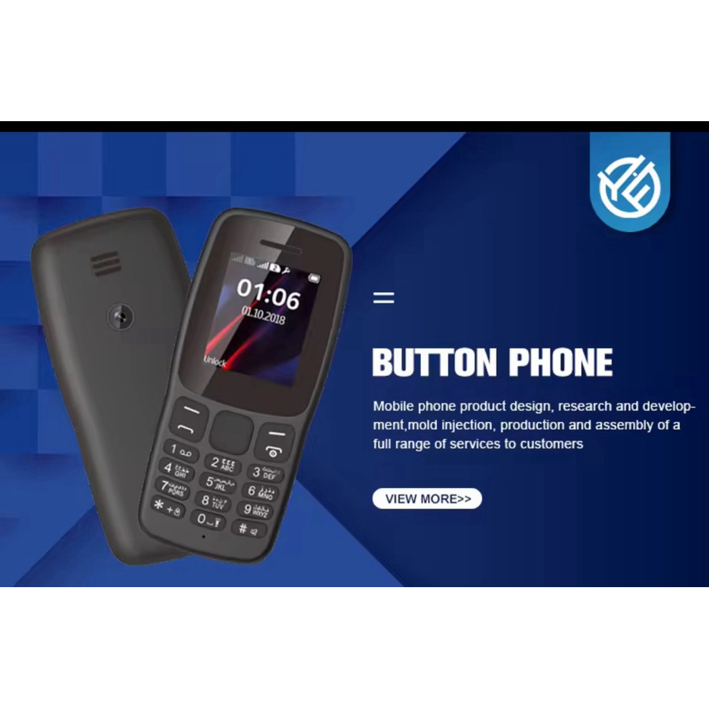 New NOkia 106 Dual Sim Phone mobile phone 2G 1.8 inch dual SIM button ...