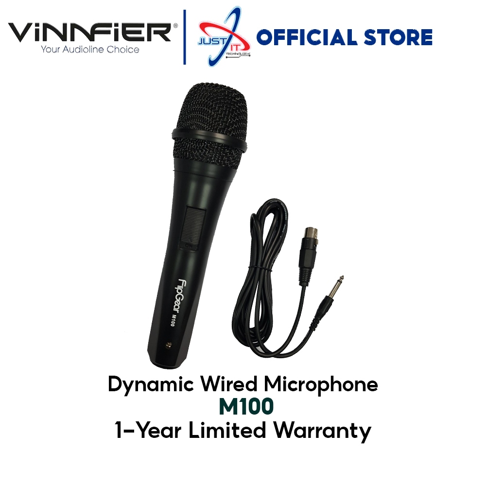 Vinnfier M100 Dynamic Wired Microphone | Shopee Malaysia