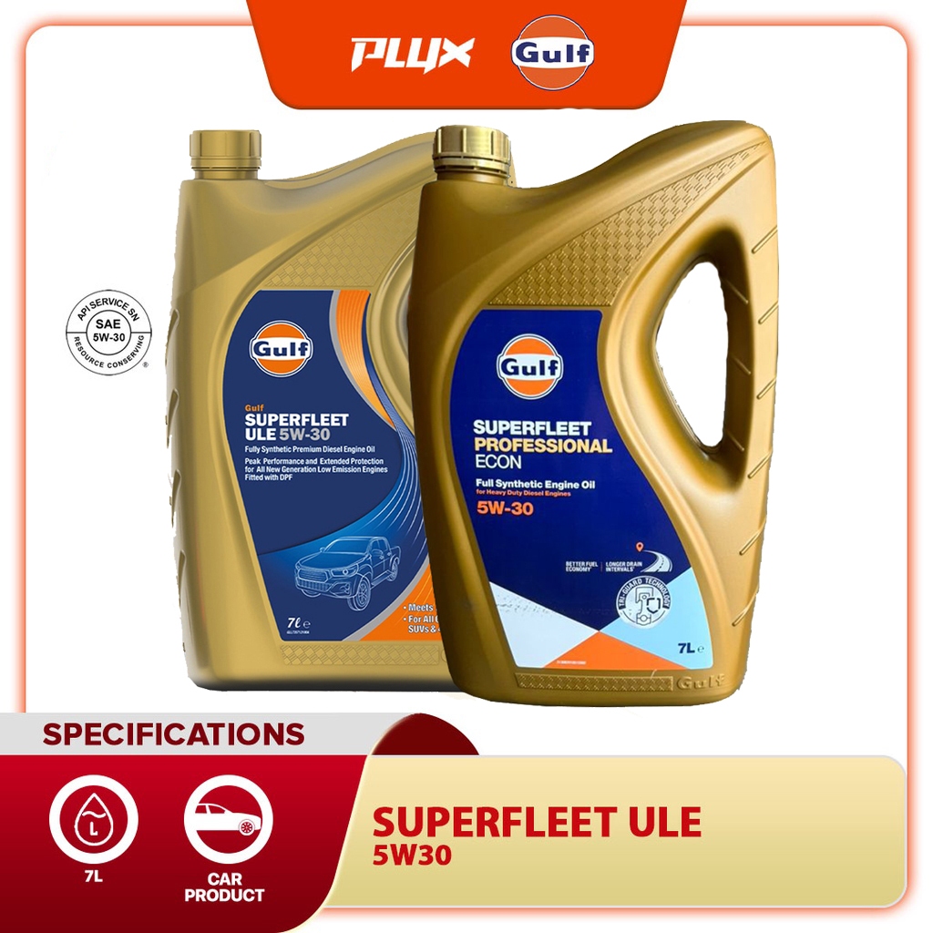 GULF Superfleet ULE 5W-30 (7L) - Fully Synthetic Premium Diesel Engine ...