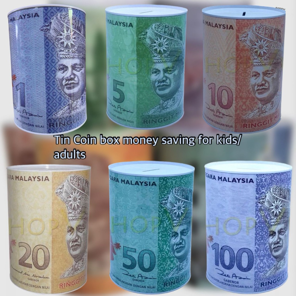 Tabung Duit Syiling Duit Kertas Gambar Duit Tabung | Shopee Malaysia