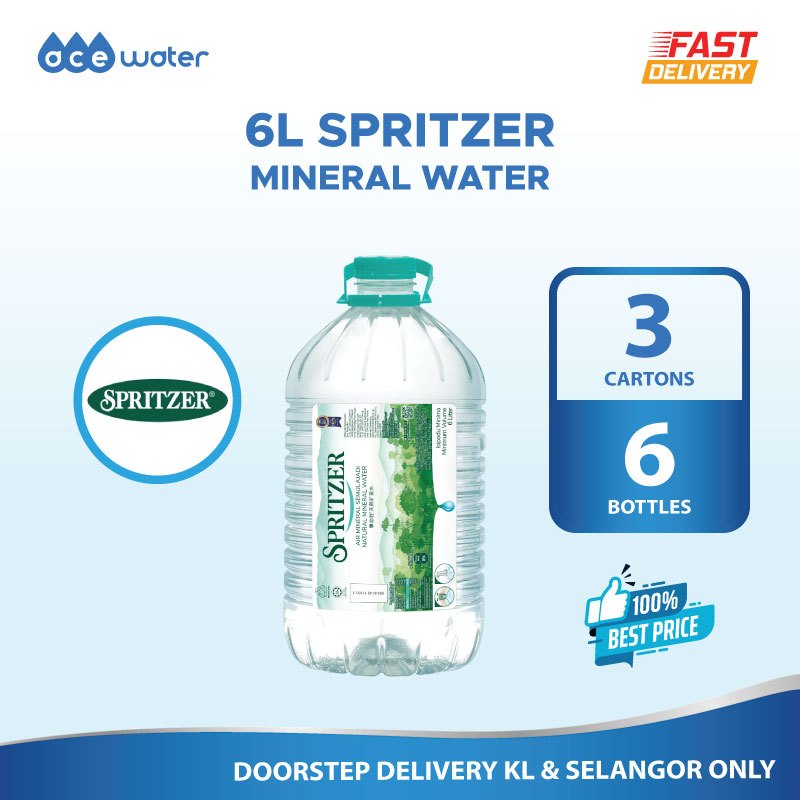 6000ml (6L) Spritzer Mineral Water 3-4 Cartons Fast Delivery | Shopee ...