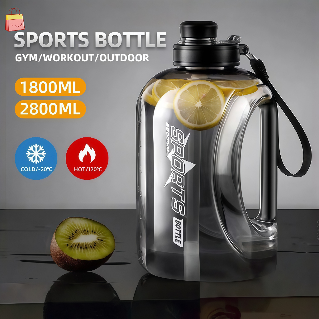 1.8L/2.8L Large Capacity Sport Water Bottle Large Water Bottle c/w ...