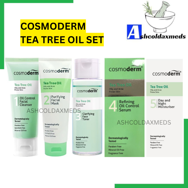 Cosmoderm Tea Tree Oil (Facial Cleanser/Mask/Toner/Serum/Moisturiser ...