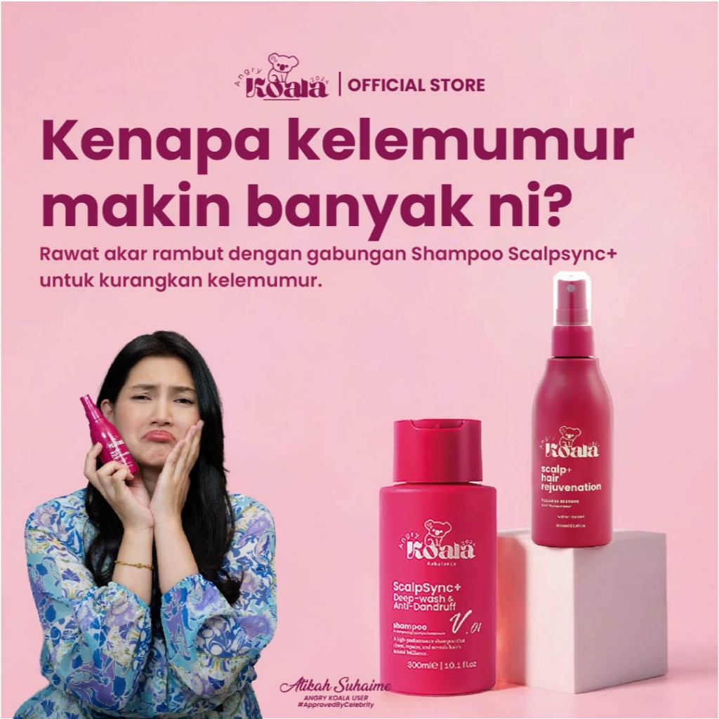 Angry Koala Hair Growth Set | Clarifying Shampoo & Hair Tonic for ...