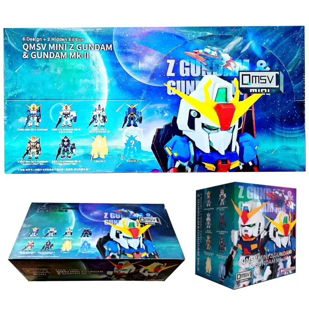 Bandai QMSV Mini Z Gundam MK-II Zeta III Titans Art Colour ...