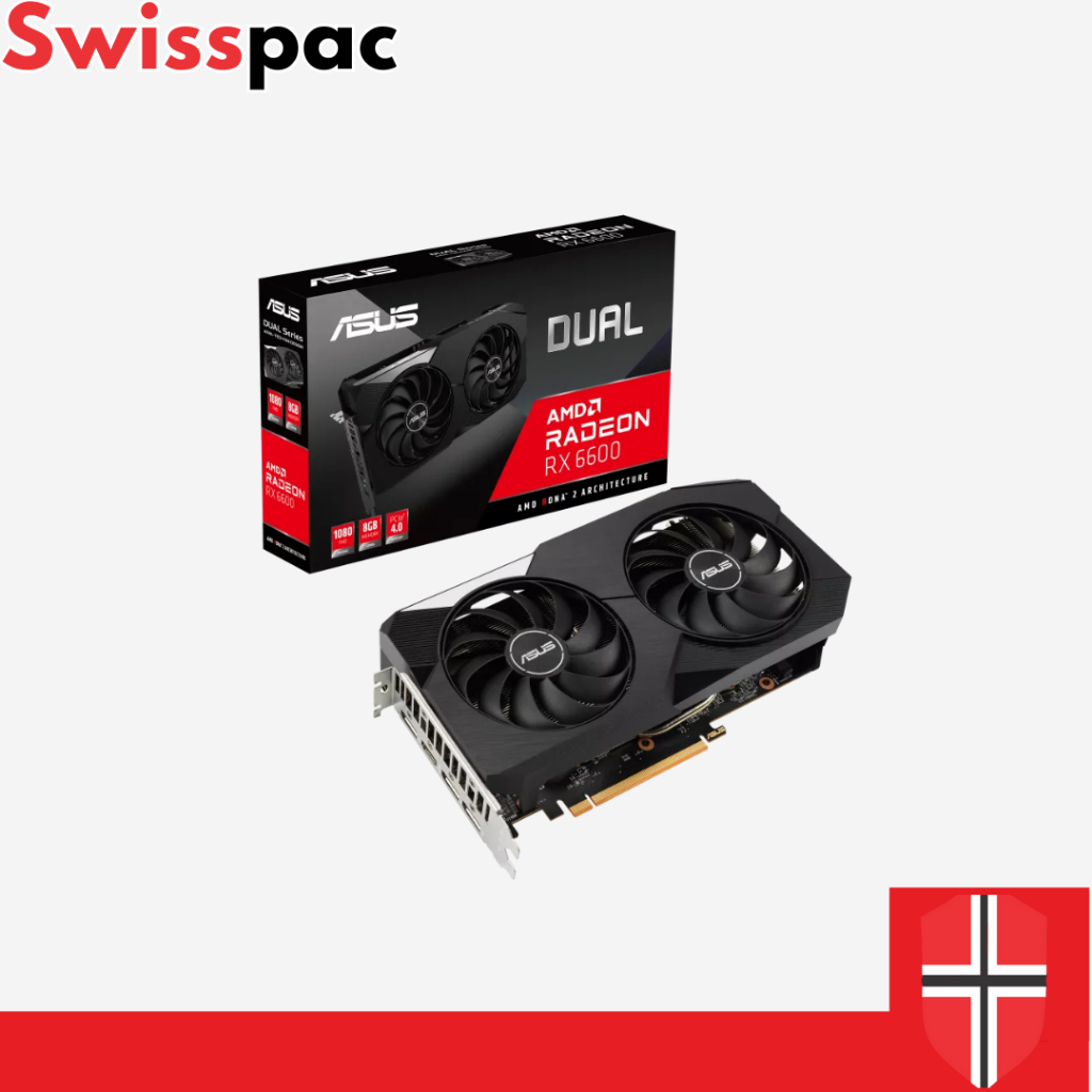 ASUS DUAL RADEON RX6600 8GB GDDR6 DISPLAY CARD (DUAL-RX6600-8G ...