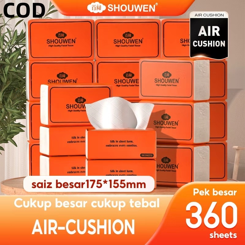 【4Packs|SHOUWEN】Facial Tissue Paper Soft Tisu Tandas Deluxe Tissue ...